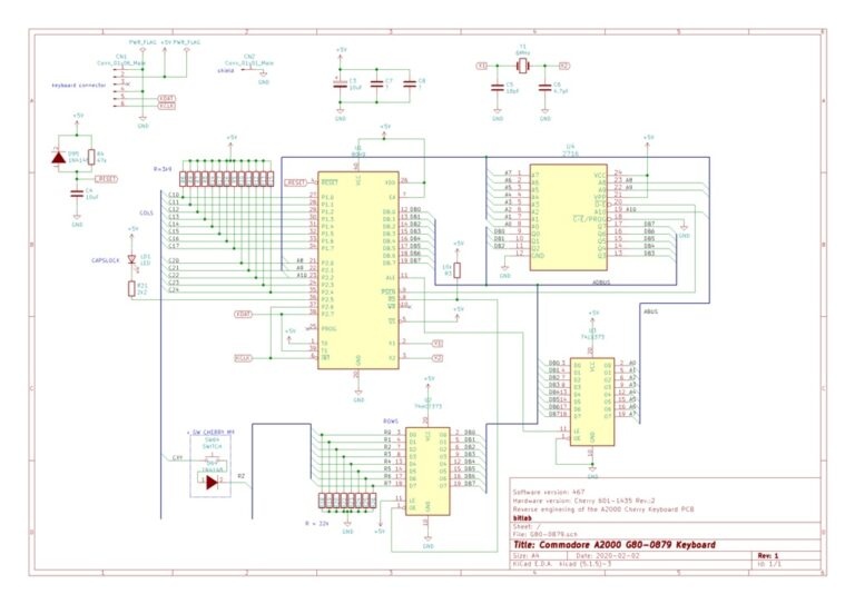 AMIGA 2000 Cherry keyboard restoration – Bitlab's Bytes